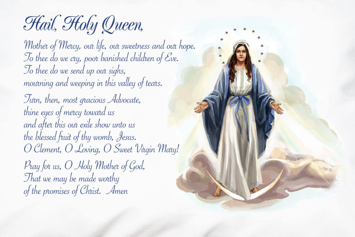 Hail Holy Queen | Rosary Prayers | Prayer Pillowcases