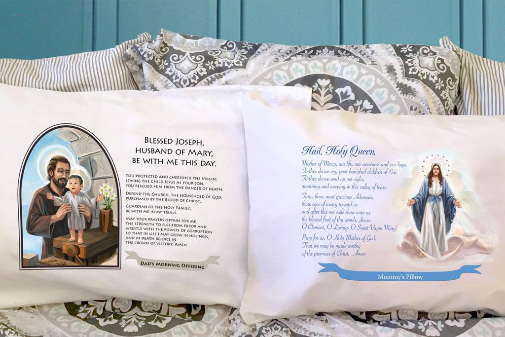 Prayer Pillowcases Joyful Catholic Home Decor Made in the USA