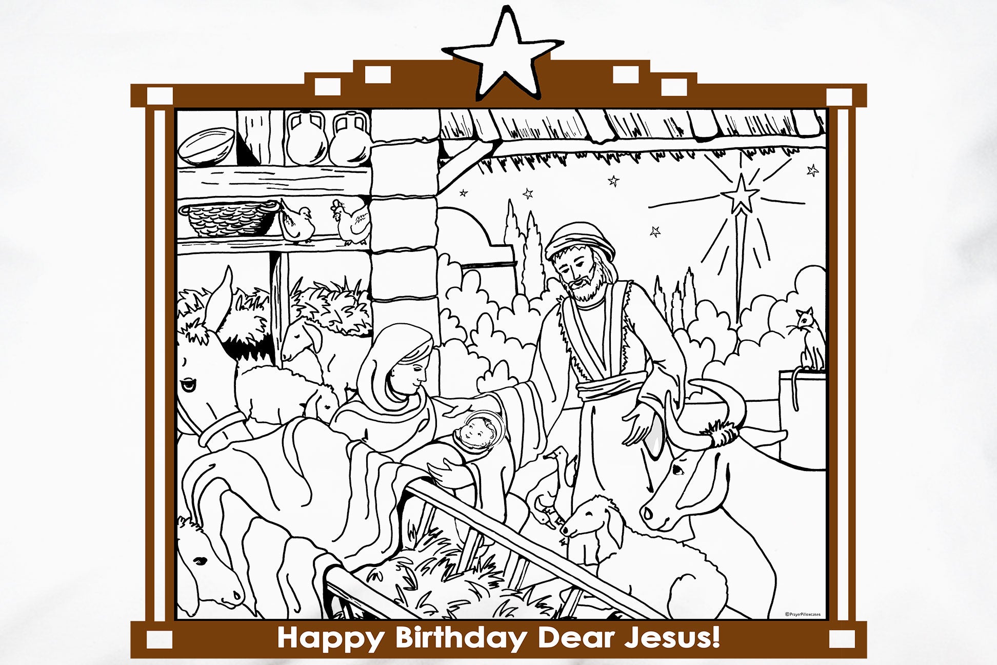 happy birthday jesus coloring pages for preschoolers