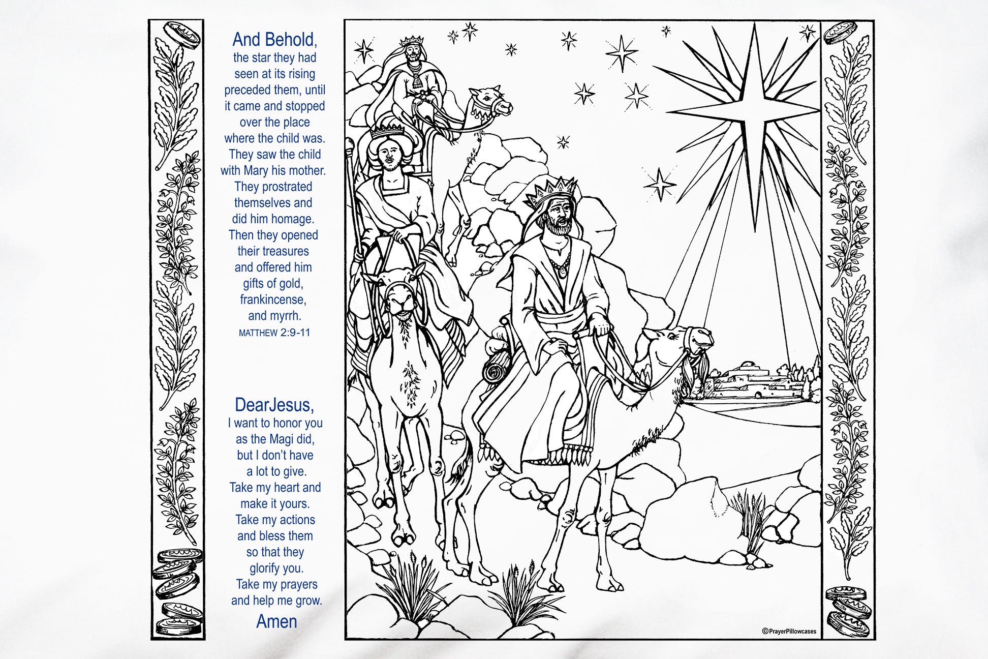 the magi coloring page