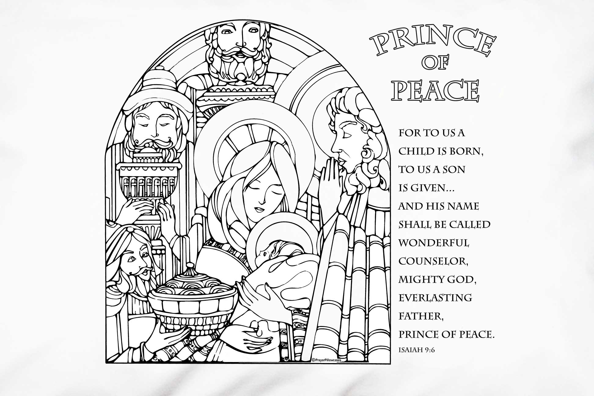 isaiah 9 6 coloring pages